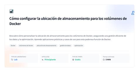Cómo Configurar La Ubicación De Almacenamiento Para Los Volúmenes De Docker Labex