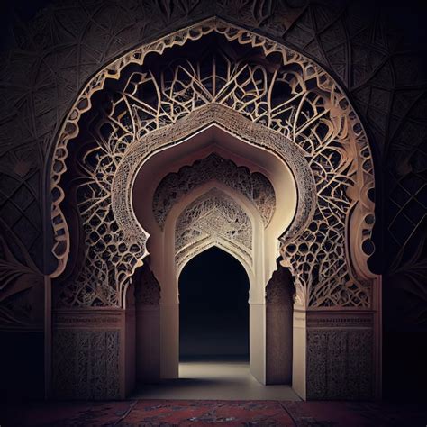 Premium Photo Ai Generated Image Of Arch Architecture Of Mosque