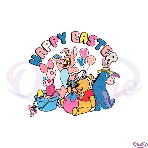 Winnie The Pooh Easter Friend Funny Easter Egg Svg Cutting Files Oladino