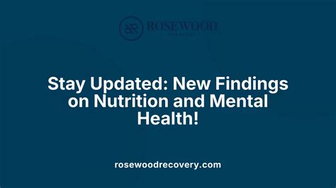 How Nutrition Impacts Mental Health During Recovery