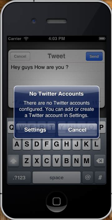 Cocoa Touch Ios6 Twitter Integration Stack Overflow