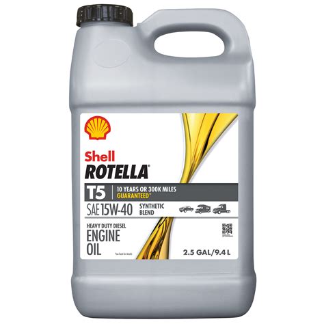Shell Rotella T5 Synthetic Blend 10w 30 Diesel Engine Oil 1 Gallon