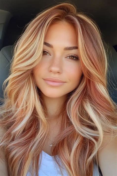 Trendy Neapolitan Hair Highlightsshort Title 17 Strawberry Blonde