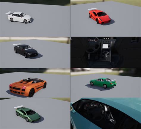 3d Model Advanced Race Car Pack 1 Unity Vr Ar Low Poly Rigged Cgtrader