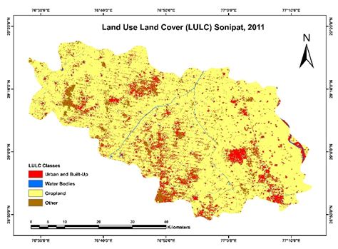 A Lulc Map Of The Sonipat District 2011 B Lulc Download Scientific Diagram