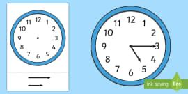 12 Hour Clock Face With Minutes