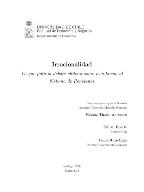 Irracionalidad 2018 Descargar Gratis Pdf Pensión Jubilación