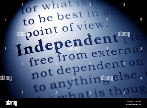 Fake Dictionary Dictionary Definition Of The Word Independent Stock
