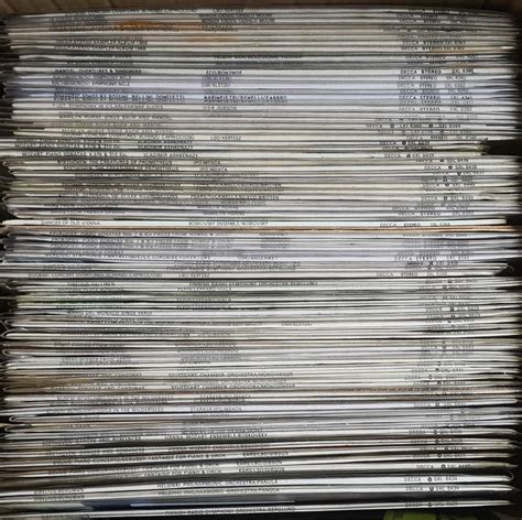 Lot 261 Decca Sxl Classical Lp Collection Lot 261 Decca Sxl Classical Lp Collection