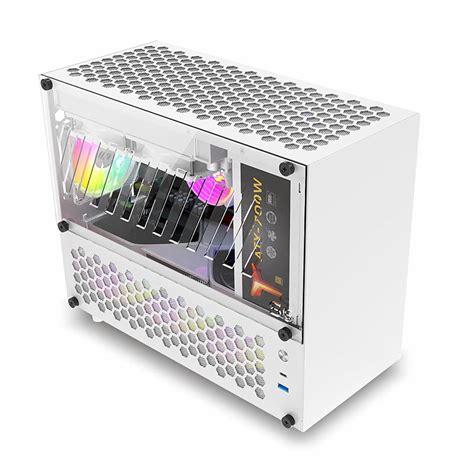Купить Компактный белый корпус компьютера METALFISH S6, корпус игрового ...