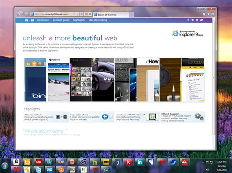 Internet Explorer 9 Brings Apps To Microsoft Windows 7