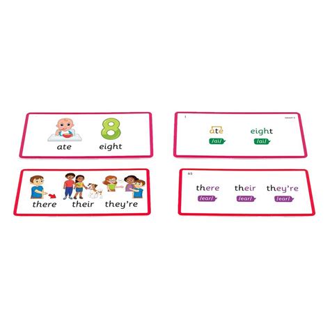 Homophone Cards ABC School Supplies