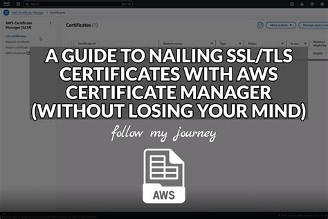 A Guide To Nailing Ssl Tls Certificates With Aws Certificate Manager
