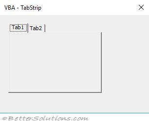 VBA Controls TabStrip