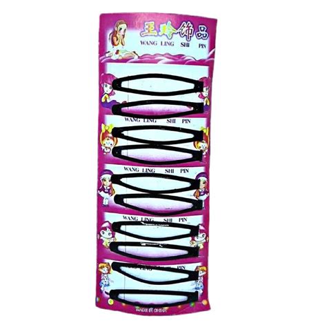 Jual 1 Card Isi 10 Jepitan Rambut Tiktok Tanggung Pink Jepit Tip
