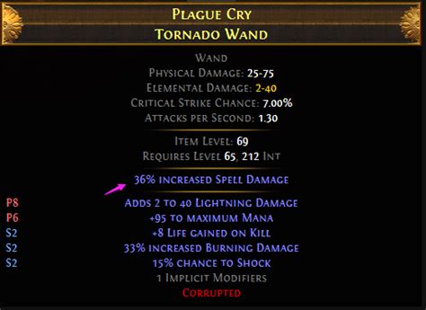 Weapon With A Corrupted Implicit Modifier Poe Corruptions Mods