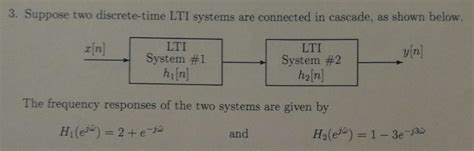 Solved Suppose The Input To The Overall System Is Given By