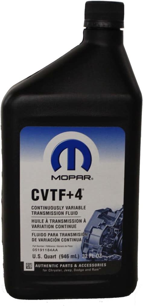 Genuino Mopar líquido 5191184 AA cvtf + 4 – Líquido de transmisión 1 ...