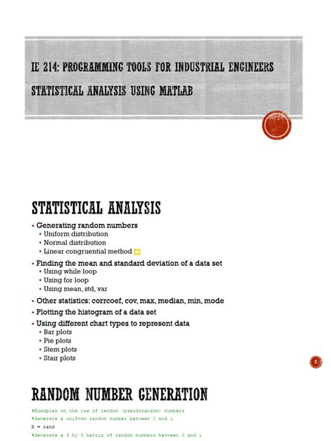 Statistical Analysis In Matlab 2 Pdf Normal Distribution P Value