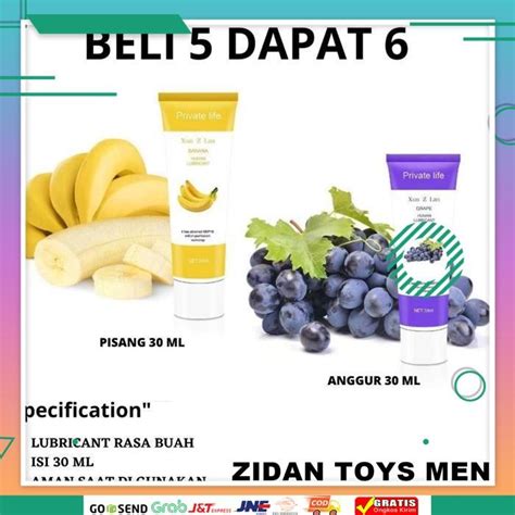 Jual LUBE VIGEL ISI ML LUBRICANT RASA BUAH ANGGUR PISANG FRESH N
