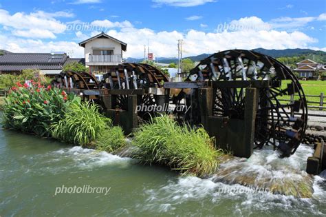 朝倉の三連水車 写真素材 492936 無料 フォトライブラリー photolibrary