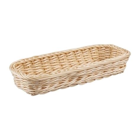 Buy Aps Polypropylene Rectangular Rattan Basket 270x100mm 40131 4004133401310 Discount