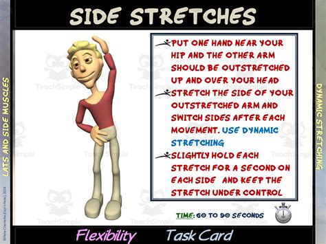Fitness Circuit Task Cards Flexibility By Teach Simple