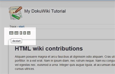 Installing The Multilingual Plugin For Dokuwiki Inmotion Hosting