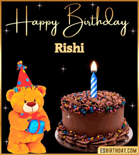 Happy Birthday Rishi  🎂 Images Animated Wishes【28 S】