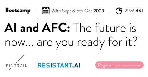 Resistant Ais Bootcamp On Ai Adoption With Fintrail Kathy Gormley Posted On The Topic Linkedin