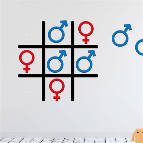 Gender Reveal Tic Tac Toe Board Etsy