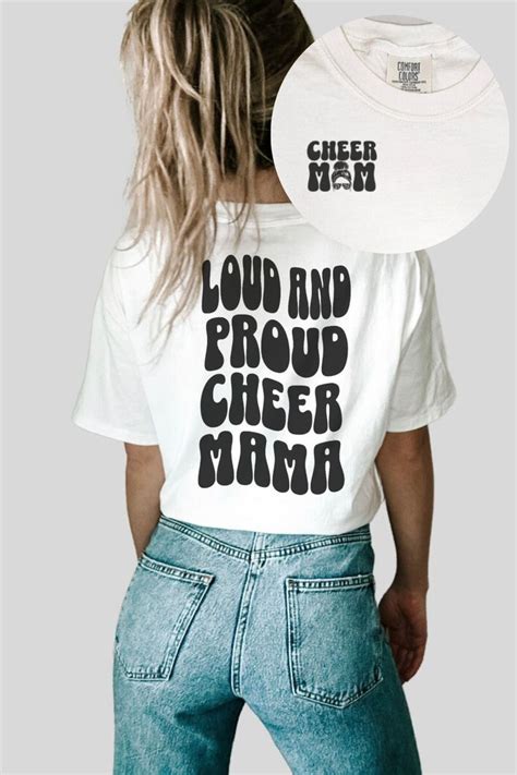 Loud And Proud Cheer Mom Shirt Competitive Cheer Shirts Cheer Mom