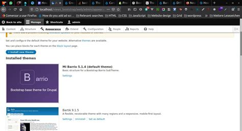 how to use bootstrap 4 in drupal 8 9 with bootstrap barrio ostraining