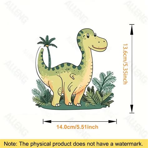 앨런지 공룡 스티커 데칼 폴리염화비닐 Pvc 자가 접착식 낙서 장식 트럭 범퍼 창문 랩톱 벽 유리 및 금속 Temu