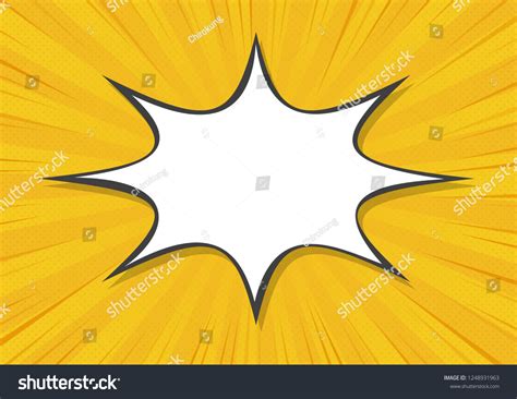 Yellow Abstract Comic Book Background Cartoon เวกเตอร์สต็อก ปลอดค่า