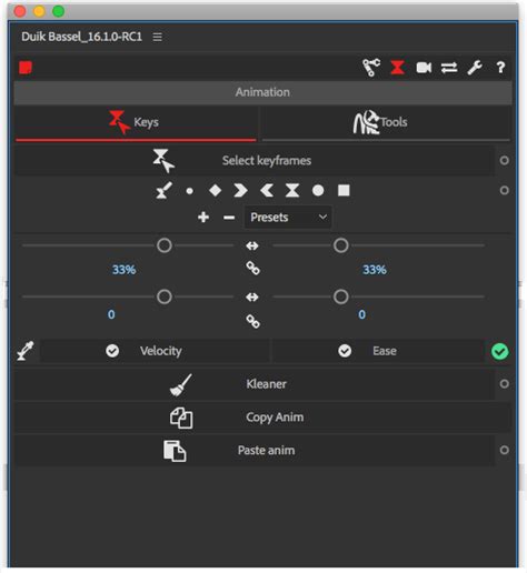 FR Animation Keys UI Please Add Slider For Velocity Issue 411