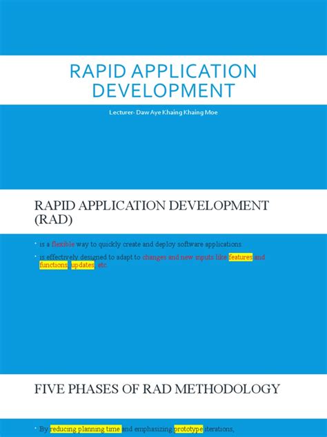 Rapid Application Develeopment Pdf Software Development Process