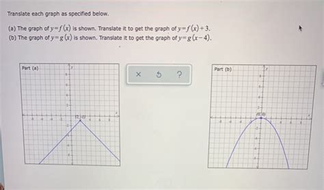 Solved Translate Each Graph As Specified Below A The Chegg Com