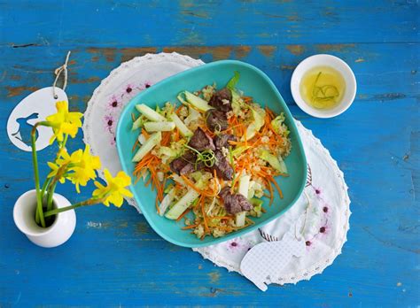 Maaltijdsalade Met Biefstukpuntjes Recept Allerhande Albert Heijn