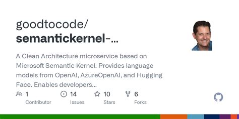 GitHub Goodtocode Semantickernel Microservice A Clean Architecture Microservice Based On