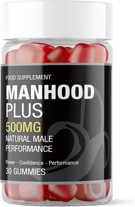 Manhood Plus Natural Male Performance 30 Gummies Food Supplement