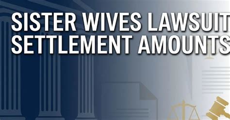 Sister Wives Lawsuit Settlement Amounts 2026 Facts
