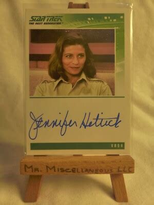Quotable Star Trek The Next Generation Auto Autograph Card Jennifer