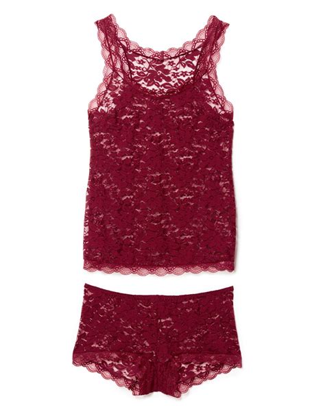 Roanne Dark Red Tank And Shortie Set Adore Me