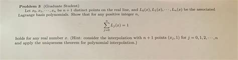 Solved Problem 3 Graduate Student Let X0 X1 Xn Be N 1 Chegg