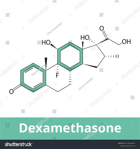 Dexamethasone Glucocorticoid Medication Used Treat Rheumatic Stock