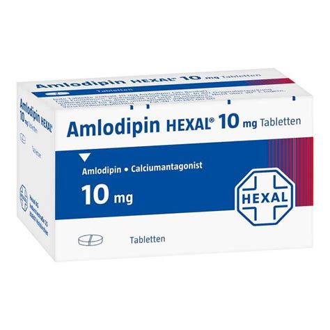 Amlodipin Hexal 10 Mg Tabletten 50 St Auf E Rezept Kaufen Aponeo