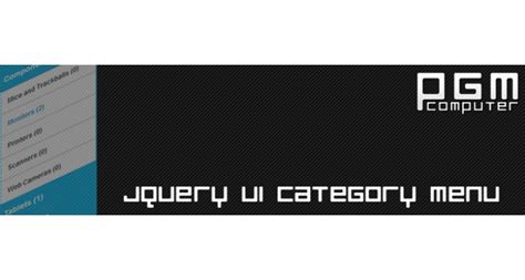 Opencart Jquery Ui Category Menu