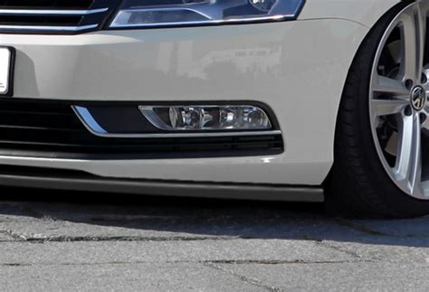 IN Tuning Spoiler predného nárazníka VW Passat 3C B7 2010 Čierny lesk Split shop
