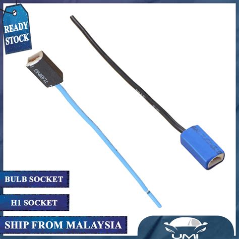 1 Pc H1h3 Socket Light Bulb Holder Lamp Bulb Cord Light Bulb Socket